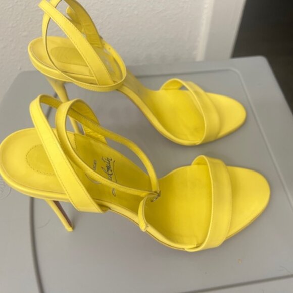 Christian Louboutin | Shoes | Christian Louboutin So Kate Yellow Patent ...